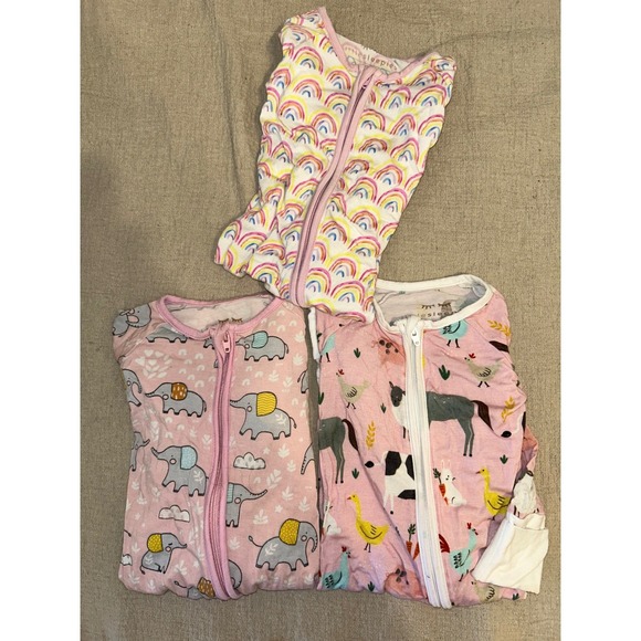 Little Sleepies | Pajamas | Little Sleepies Bamboo Zippy Bundle 3 ...